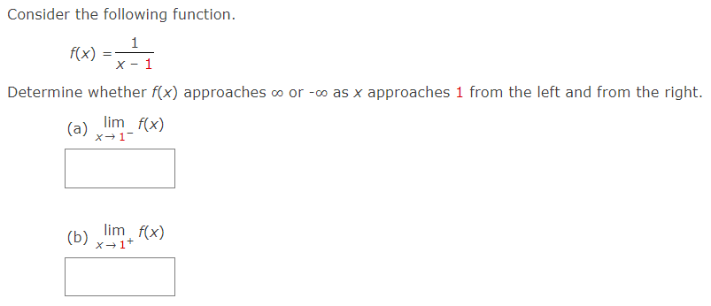 Solved Determine whether f(x) approaches oo or - as x | Chegg.com