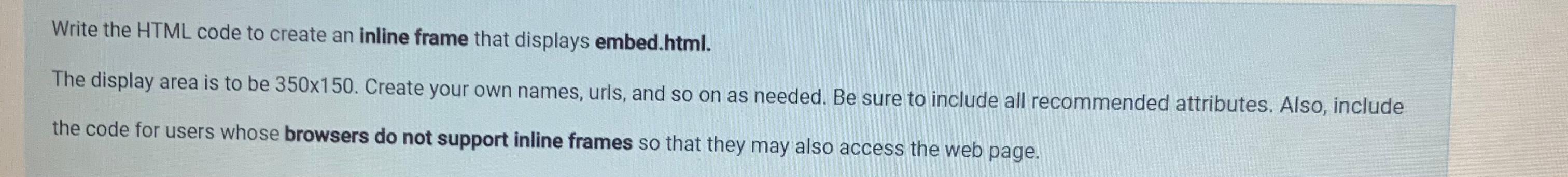Solved Using HTML5 tags and types, write the code to create | Chegg.com