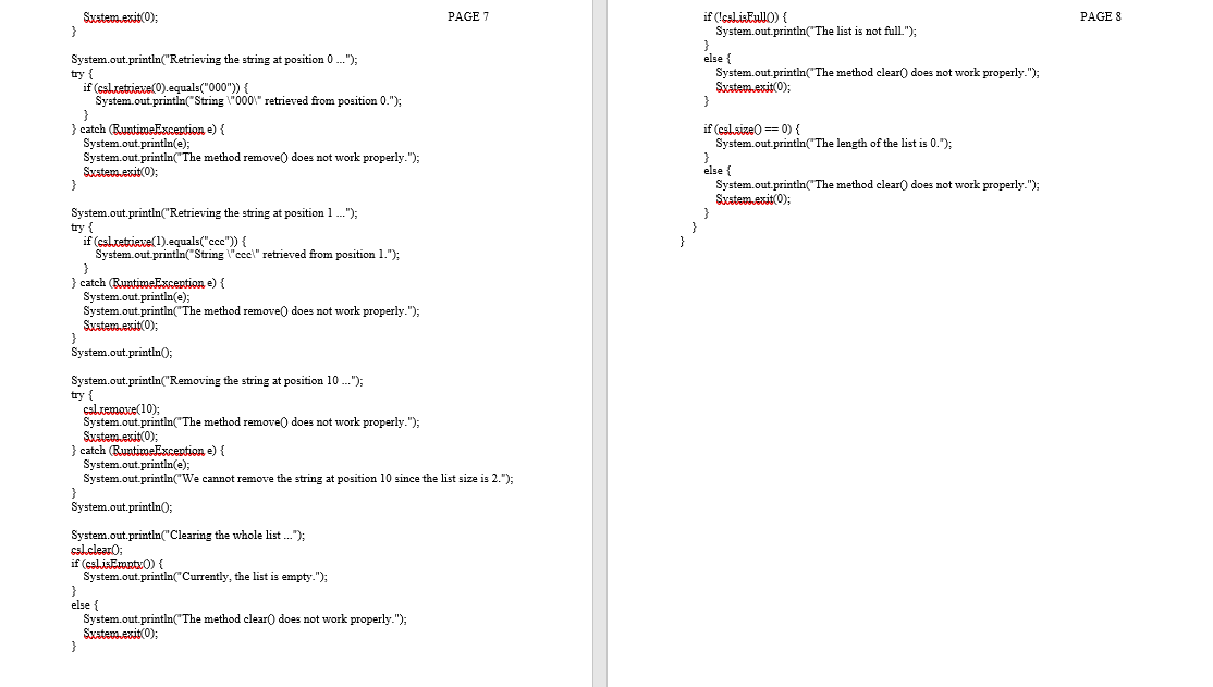 Description Implement the following String List ADT: | Chegg.com