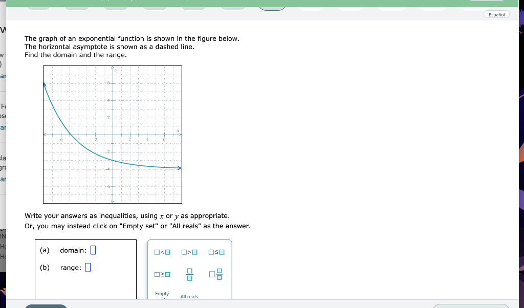 Solved The graph of an exponential function is shown in the | Chegg.com