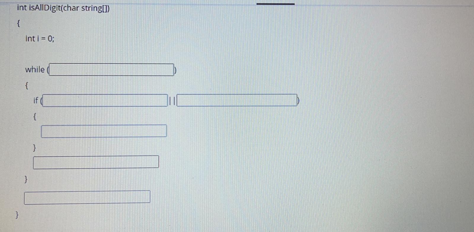 Solved Complete the function below so that takes in string, | Chegg.com