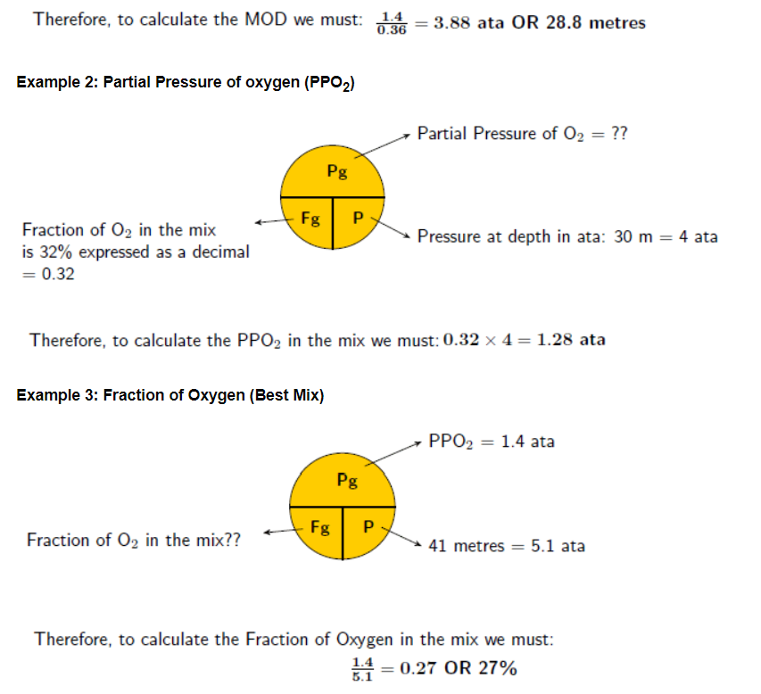 Underlying Concepts and Formulas In scuba diving most | Chegg.com