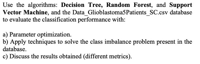 Solved Use the algorithms: Decision Tree, Random Forest, and | Chegg.com