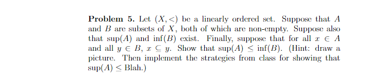 Solved Problem 5. Let (X,