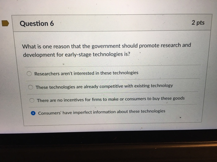 Solved What is one reason that the government should promote | Chegg.com