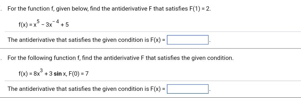 Solved For the function f, given below, find the | Chegg.com