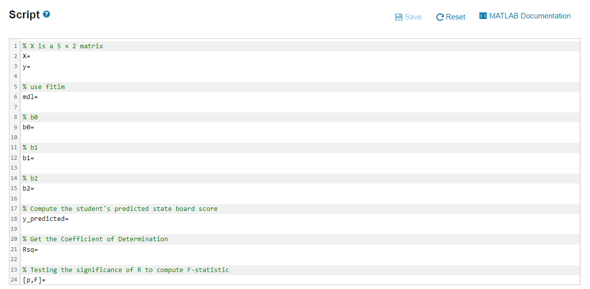 Multiple Linear Regression My Solutions > students | Chegg.com