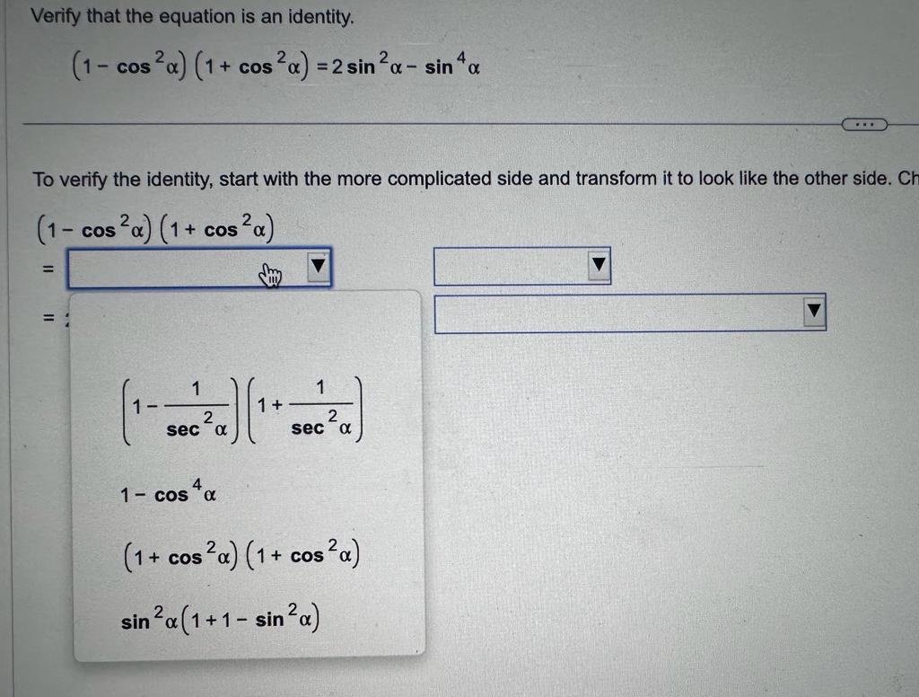 Solved Verify that the equation is an identity. | Chegg.com