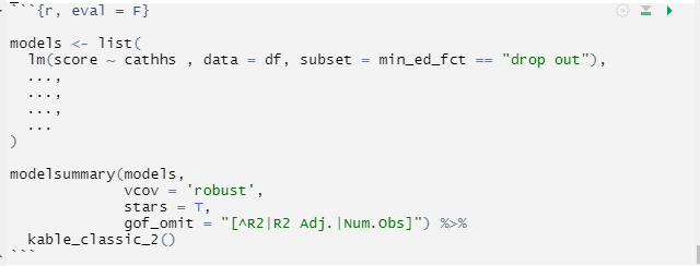 Now estimate five models, the first four using | Chegg.com