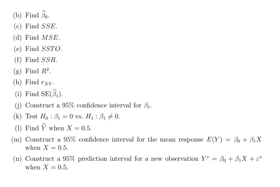 Solved 4. We fit the simple linear regression model | Chegg.com