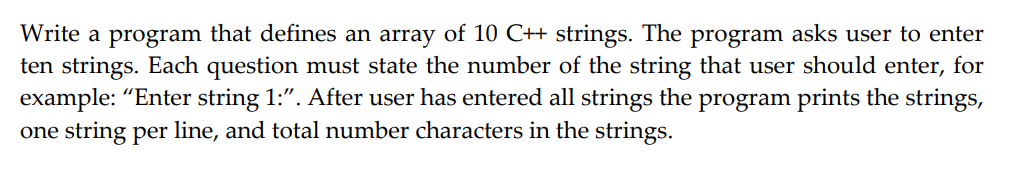 Solved Write a program that defines an array of 10C++ | Chegg.com