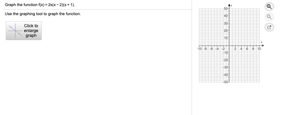 Solved Graph the function f(x) = 2x(x - 1)(x + 3). 2 50- Use | Chegg.com