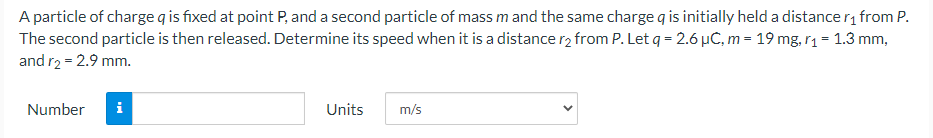 Solved A particle of charge q is fixed at point P, and a | Chegg.com