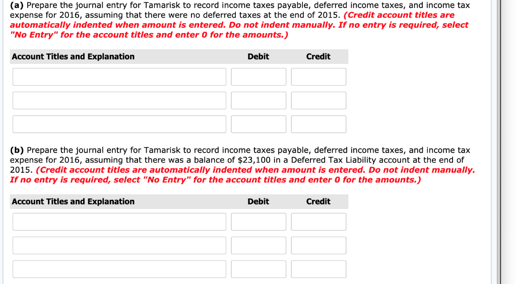 Solved (a) Prepare the journal entry for Tamarisk to record | Chegg.com