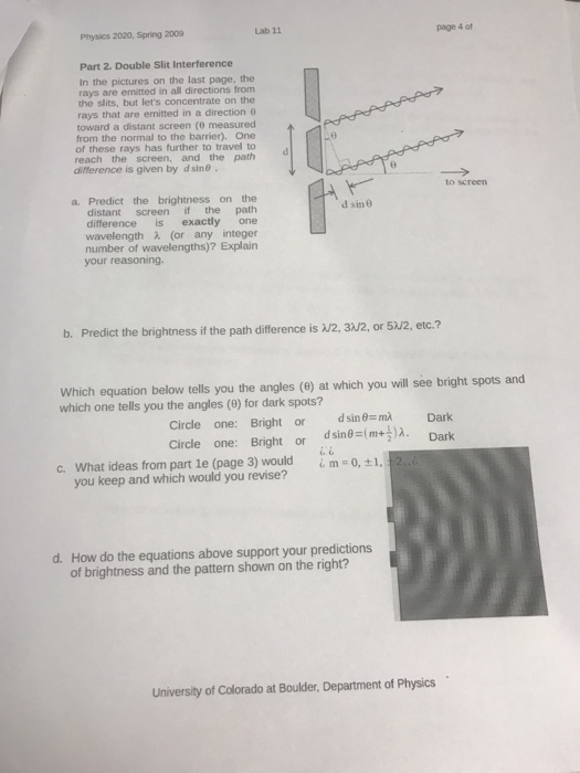 Solved Physics 2020, Spring 2009 Lab 11 page 1 of Lab 11: | Chegg.com