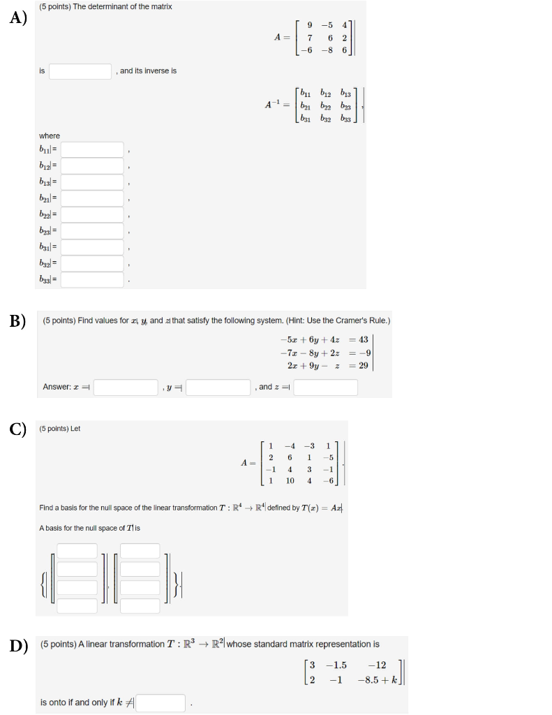 Solved PLEASE SOLVE ALL. I will write a comment and state | Chegg.com