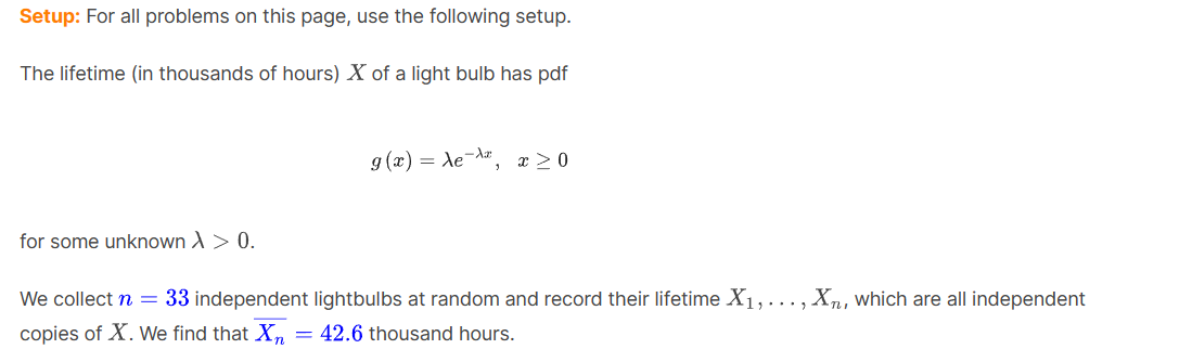 Solved Setup: For all problems on this page, use the | Chegg.com