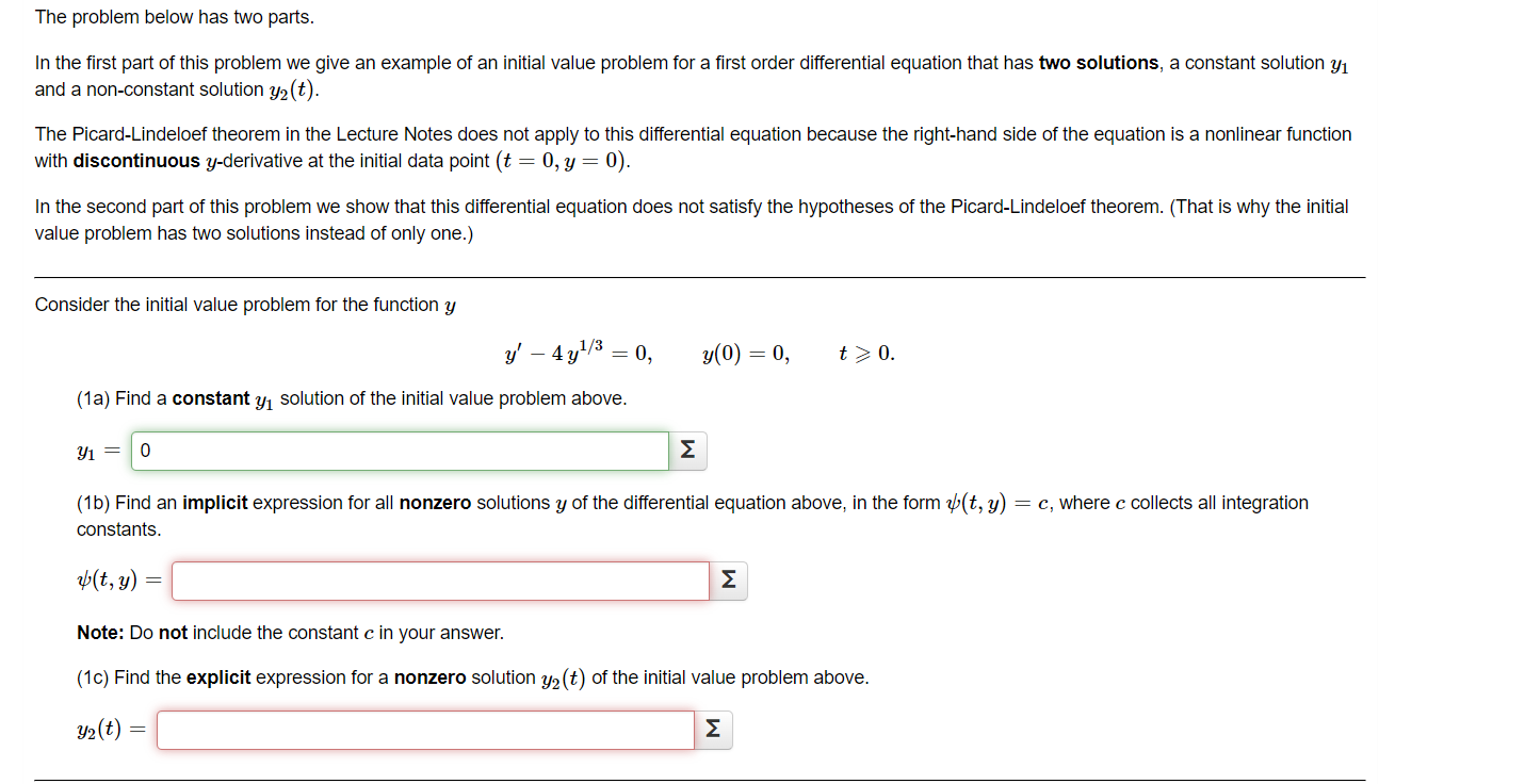 Solved In the first part of this problem we give an example | Chegg.com