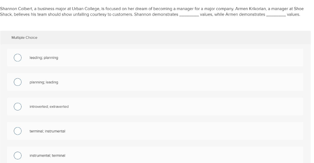 Solved Shannon Colbert, a business major at Urban College, | Chegg.com