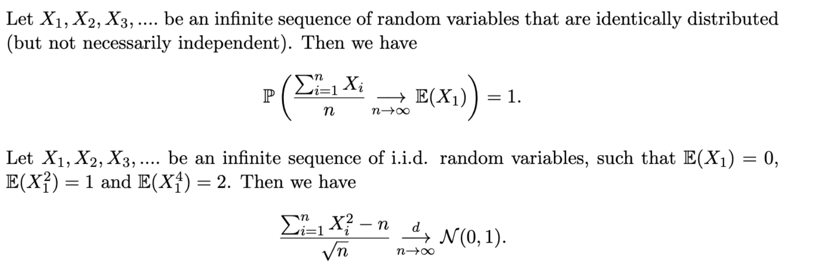 Let X1,X2,X3,… be an infinite sequence of random | Chegg.com