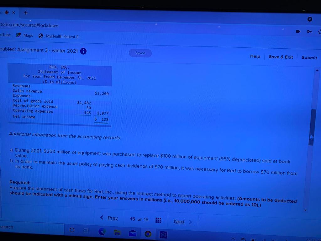Solved Fio.com/secured#lockdown ca ube Maps 3 MyHealth | Chegg.com