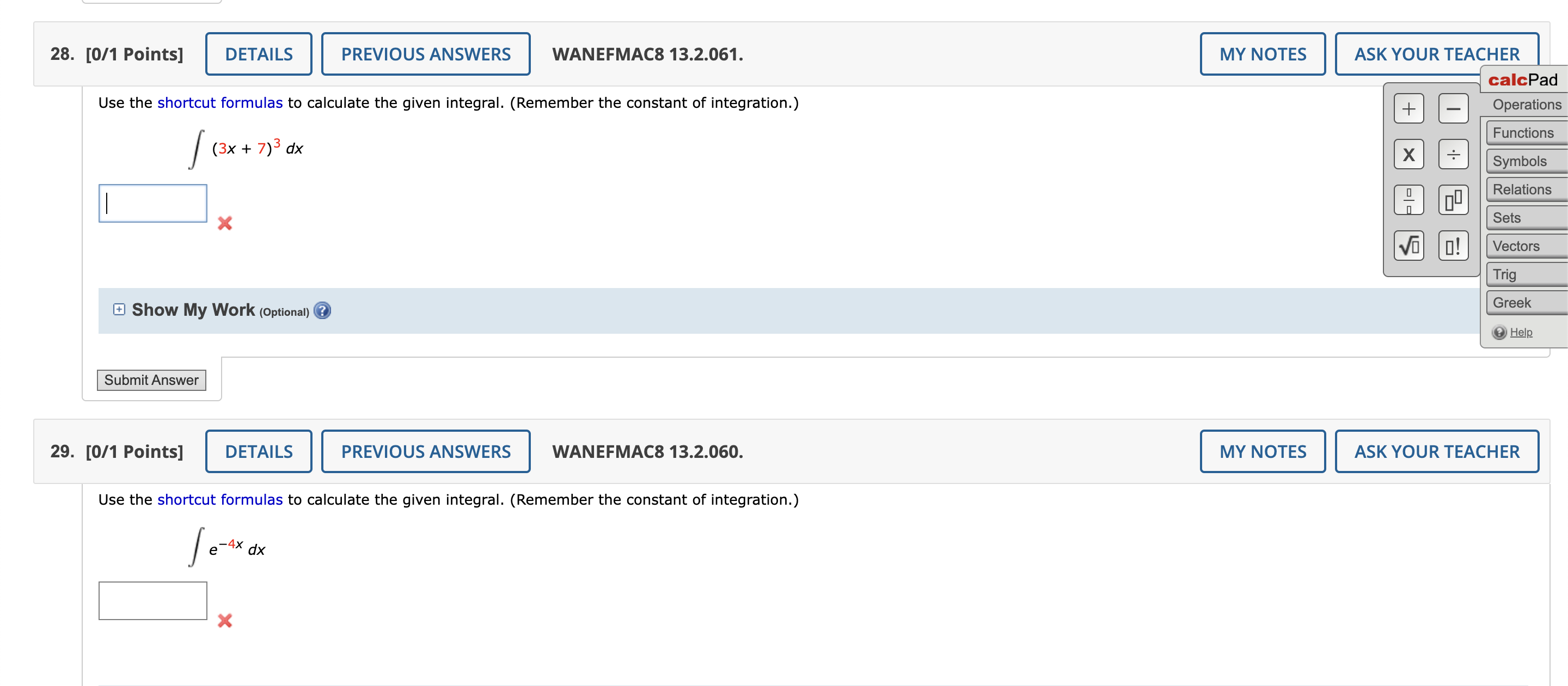 Solved Use the shortcut formulas to calculate the given | Chegg.com