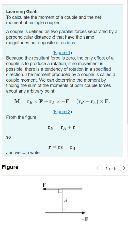 [Solved]: Part A - Finding the moment of a simple co
