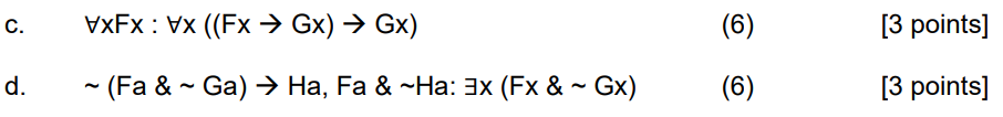 Solved Construct proofs for the following sequents. VxFx: | Chegg.com