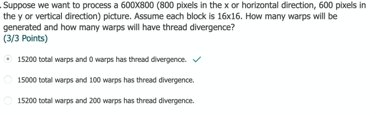 Solved Suppose we want to process a 600X800 (800 pixels in | Chegg.com