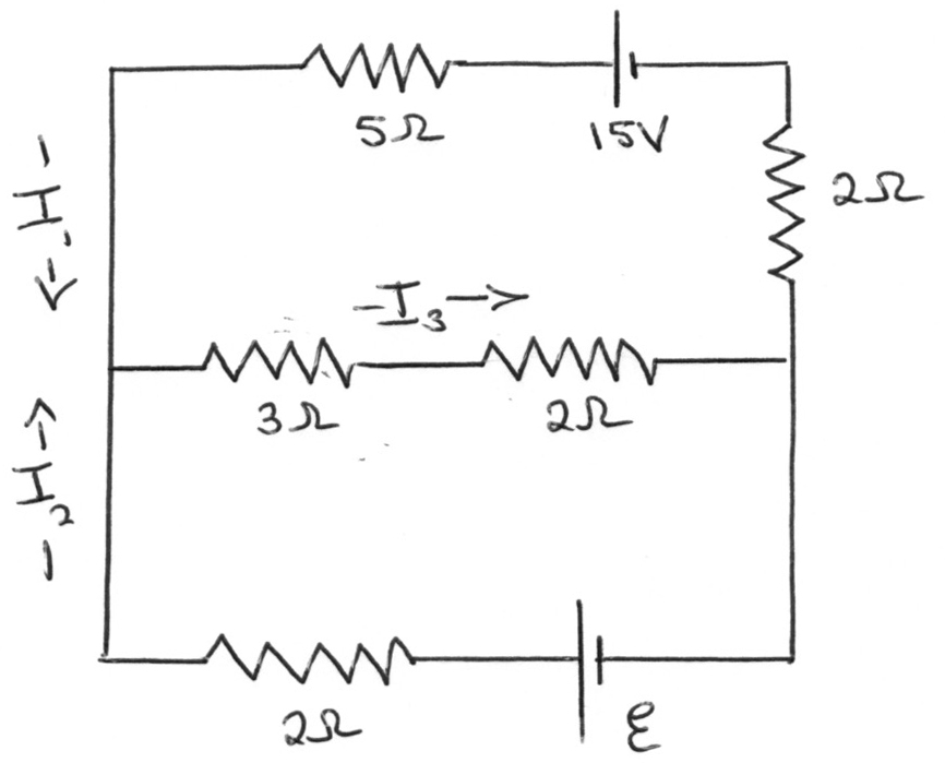 Solved In the circuit shown the branch current I3 = 2A. What | Chegg.com