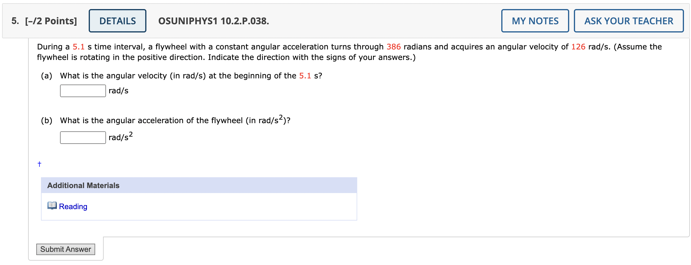 [Solved]: During a ( 5.1 mathrm{~s} ) time interval, a
