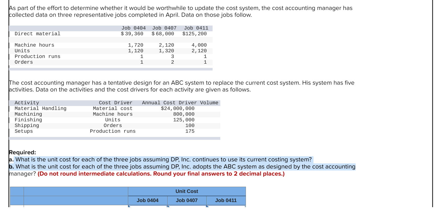 Solved As part of the effort to determine whether it would | Chegg.com