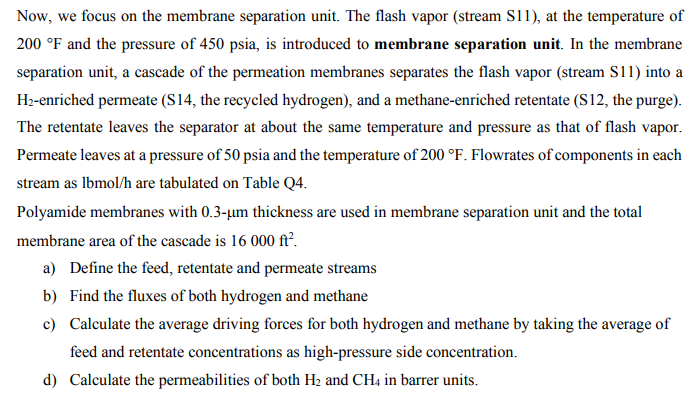 4) The flow sheet of benzene production process is | Chegg.com