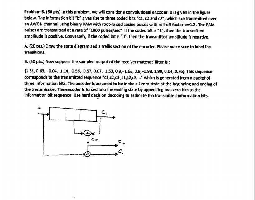 Solved Problem 5. (50 pts) In this problem, we will consider | Chegg.com