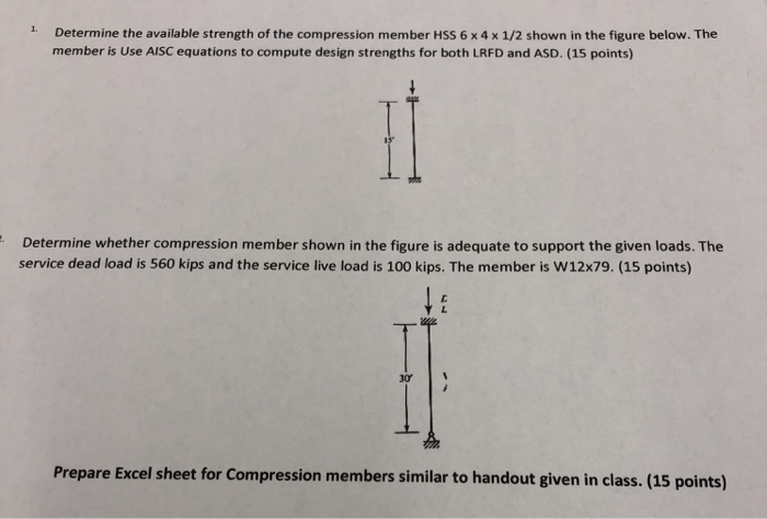 Solved . Determine the available strength of the compression | Chegg.com Solved . Determine the available strength of the compression | Chegg.com