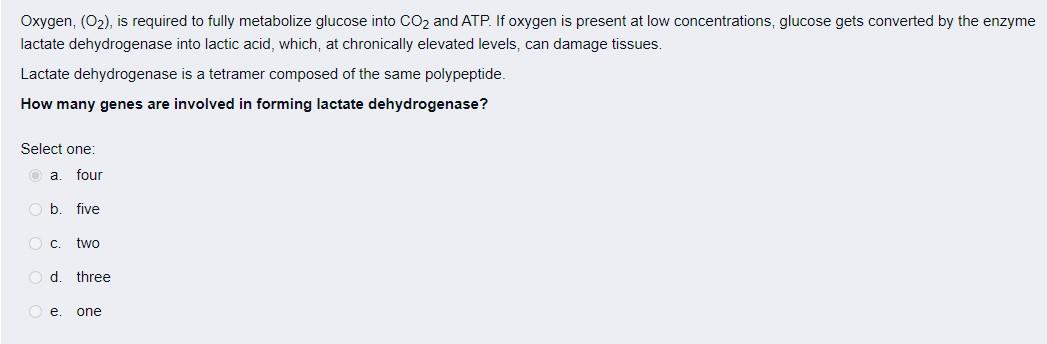 Solved Oxygen, (02), is required to fully metabolize glucose | Chegg.com