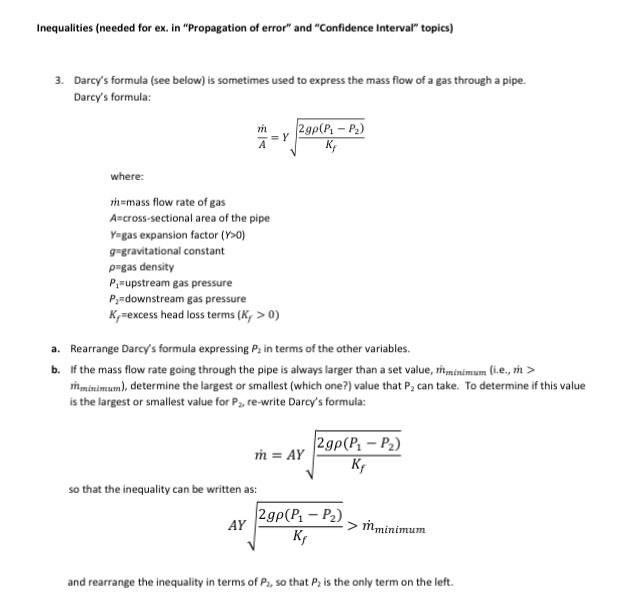 Solved Inequalities (needed for ex. in "Propagation of | Chegg.com