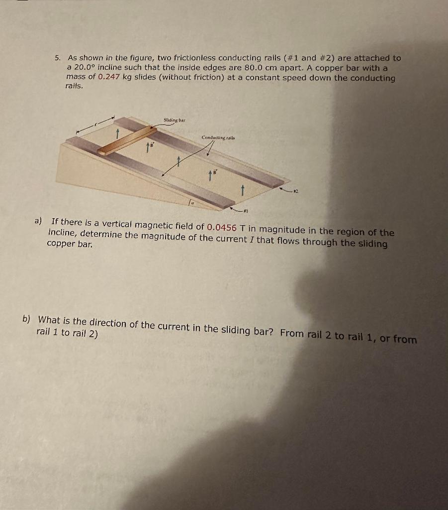 Solved 5. As shown in the figure, two frictionless | Chegg.com