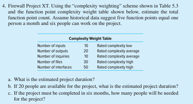 Solved 4. Firewall Project XT. Using the "complexity | Chegg.com