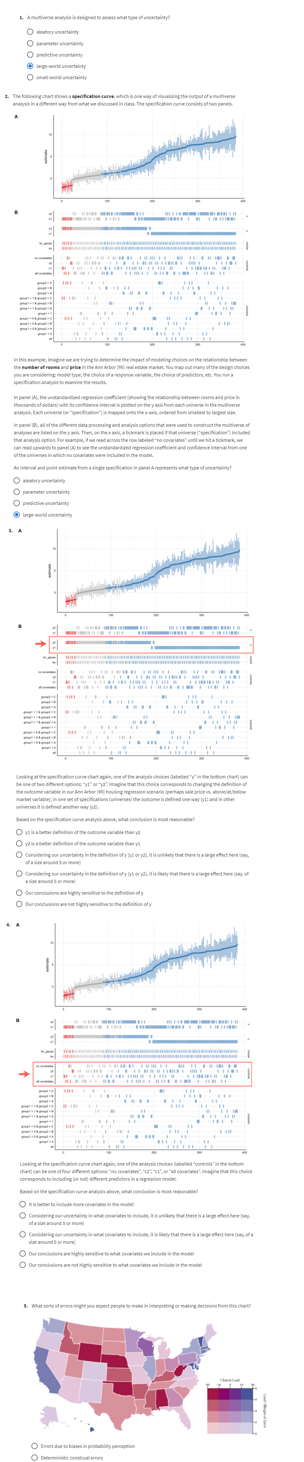 Solved 1. A multiverse analysis is designed to assess what | Chegg.com
