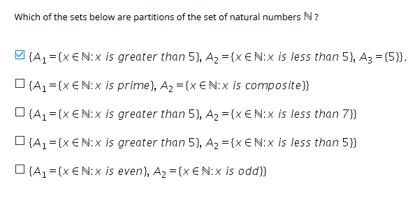 Solved Which of the sets below are partitions of the set of | Chegg.com