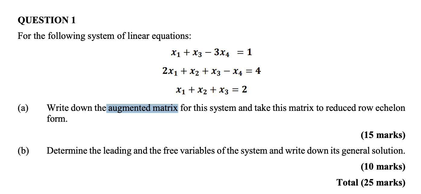 Solved Linear Algebra I need some solution with this(for | Chegg.com