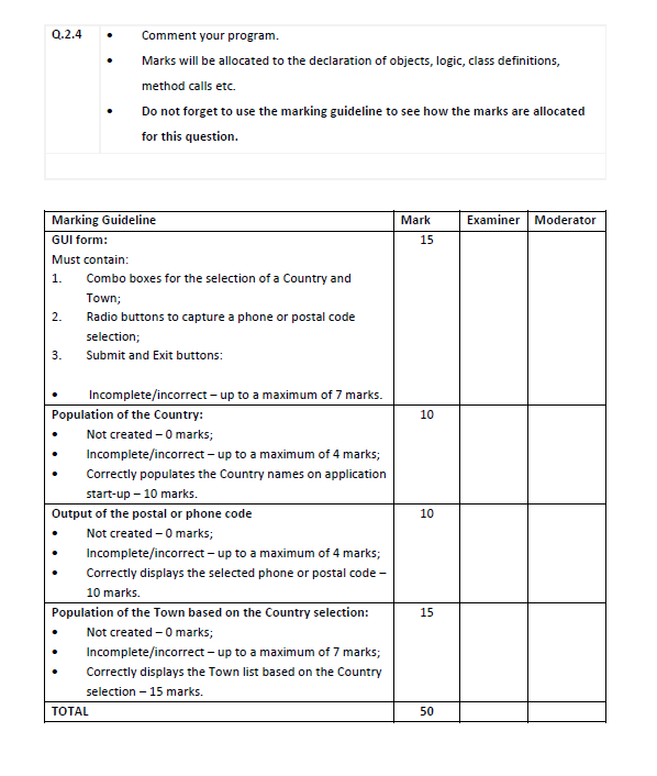 Solved Question 2 (Marks: 50) Develop a Java GUI application | Chegg.com
