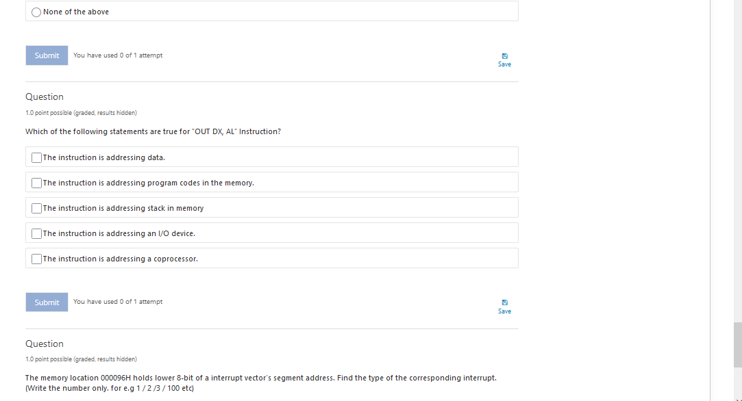 Solved TOPIC : MICROPROCESSOR 8086 PROBLEMS PLEASEEE SOLVE | Chegg.com