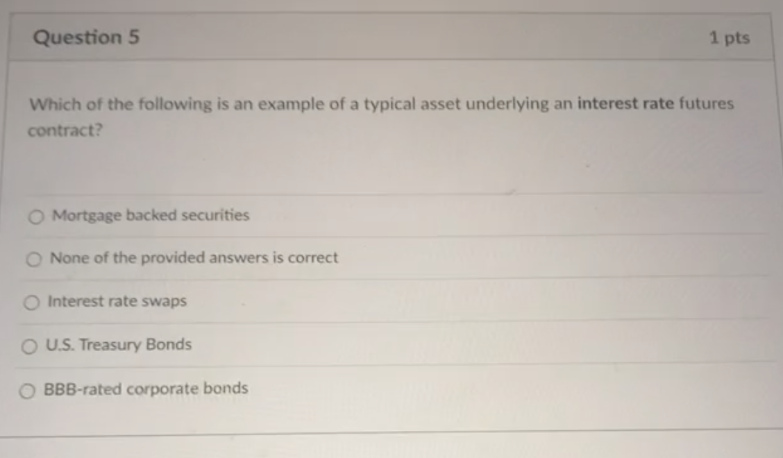 Solved Which of the following is an example of a typical | Chegg.com