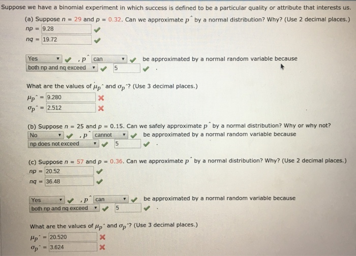 Solved Suppose we have a binomial experiment in which | Chegg.com