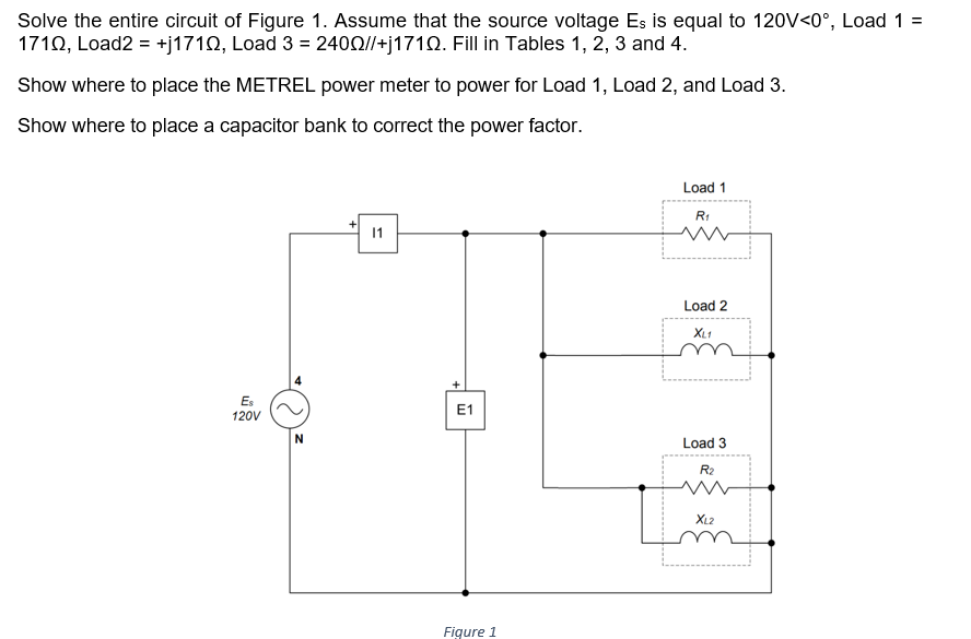 Solved Solve the entire circuit of Figure 1. Assume that the | Chegg.com