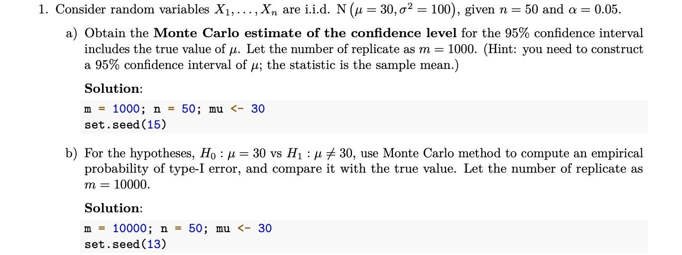 Solved Consider random variables X1,…,Xn are i.i.d. | Chegg.com