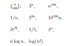Solved Rank the following functions by increasing order of | Chegg.com