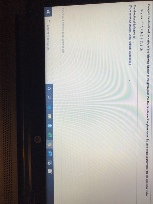 Solved computevthe directional derivative of the following | Chegg.com